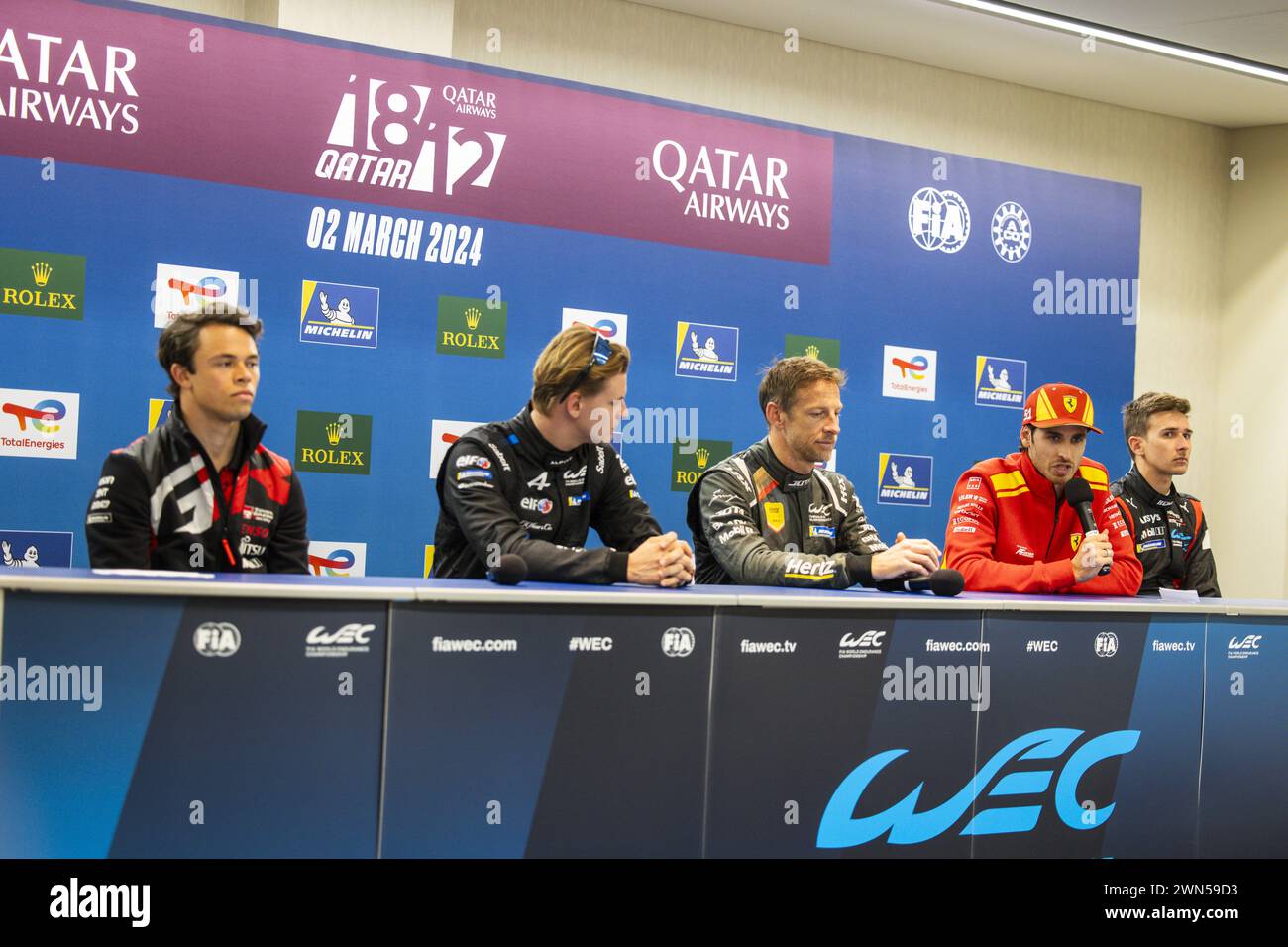 Pre-Event Press Conference, GIOVINAZZI Antonio (ita), Ferrari AF Corse ...