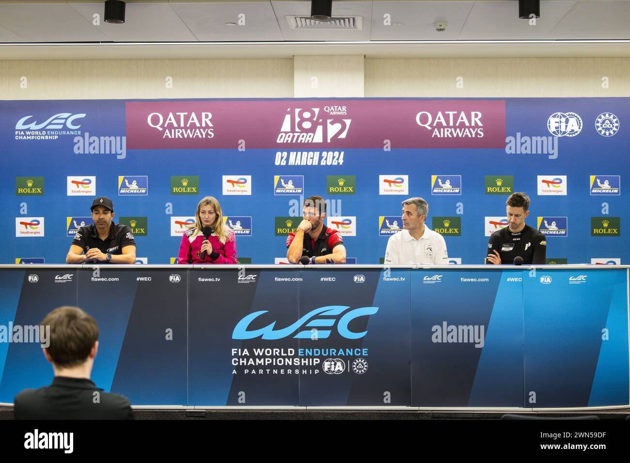 Pre-Event Press Conference, AL HARTHY Ahmad (omn) Team WRT, BMW M4 GT3 ...