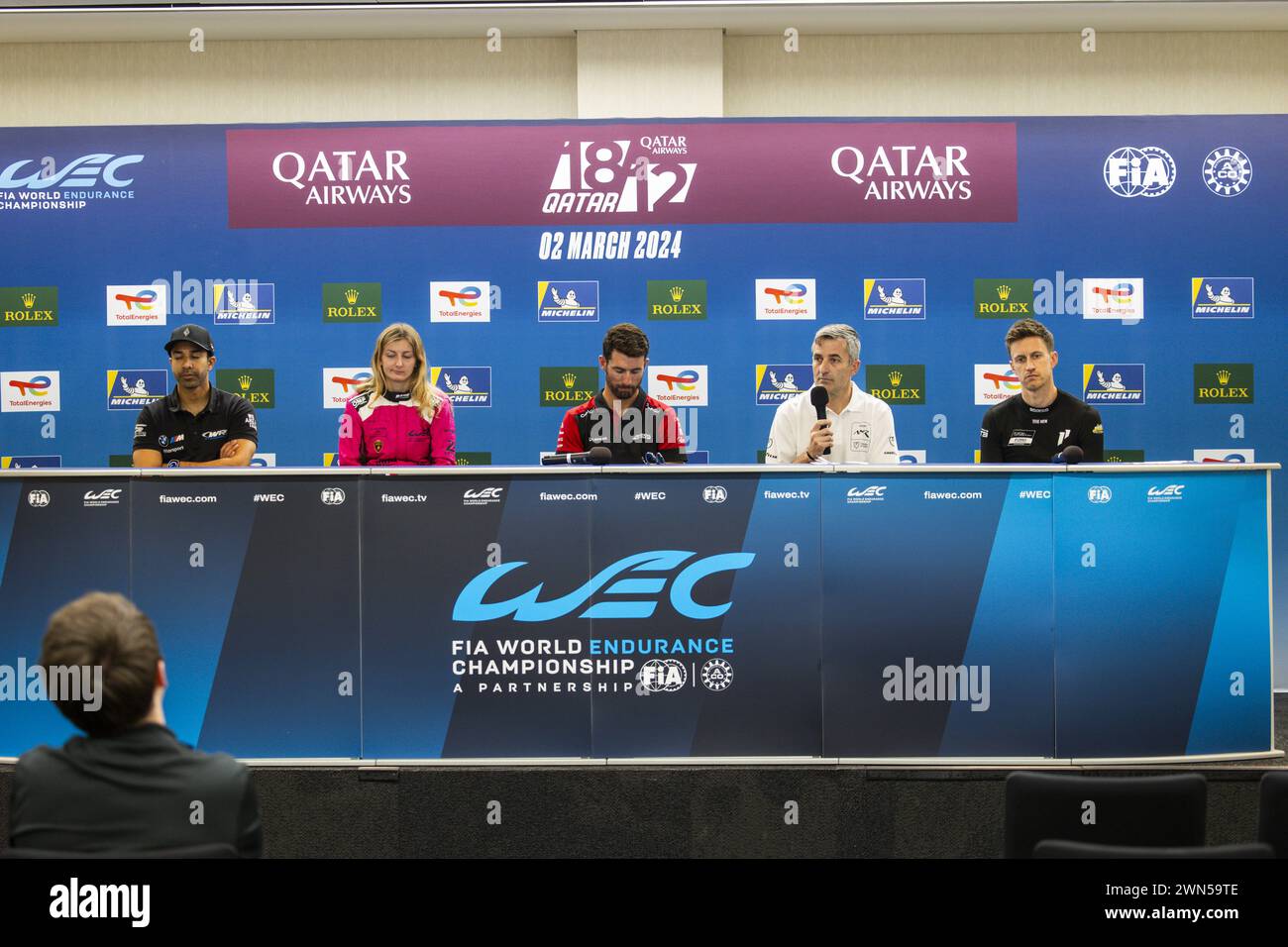 Pre-Event Press Conference, AL HARTHY Ahmad (omn) Team WRT, BMW M4 GT3 ...
