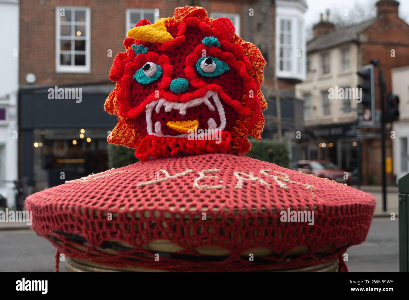 Knitted lions head hi-res stock photography and images - Alamy