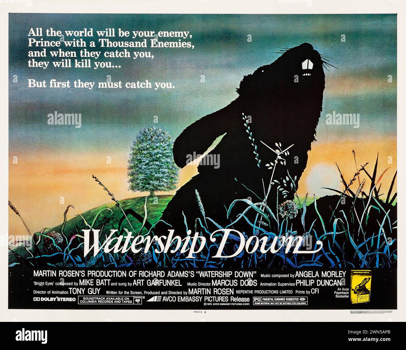 Watership Down poster Stock Photo - Alamy