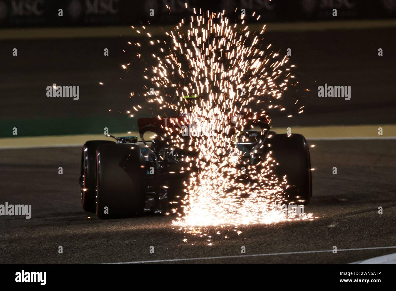 Sakhir, Bahrain. 29th Feb, 2024. Lewis Hamilton (GBR) Mercedes AMG F1 ...