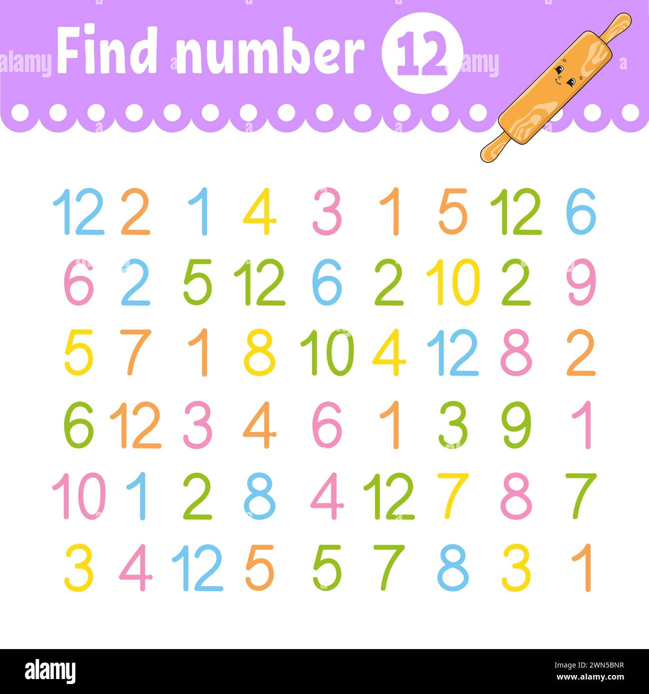 Find number. Education developing worksheet. Activity page with ...