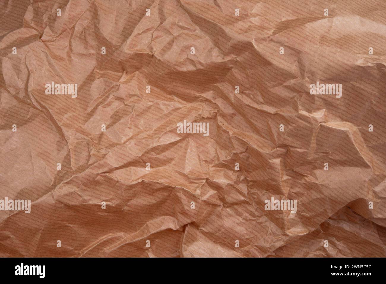 Сrumpled paper texture brown. Texture of crumpled paper. Crumpled paper ...
