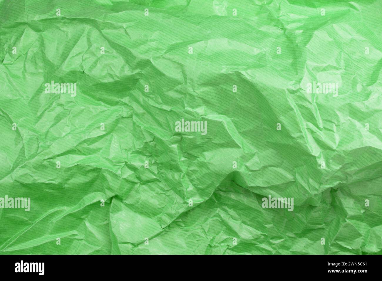 Сrumpled paper texture green. Texture of crumpled paper. Crumpled paper ...