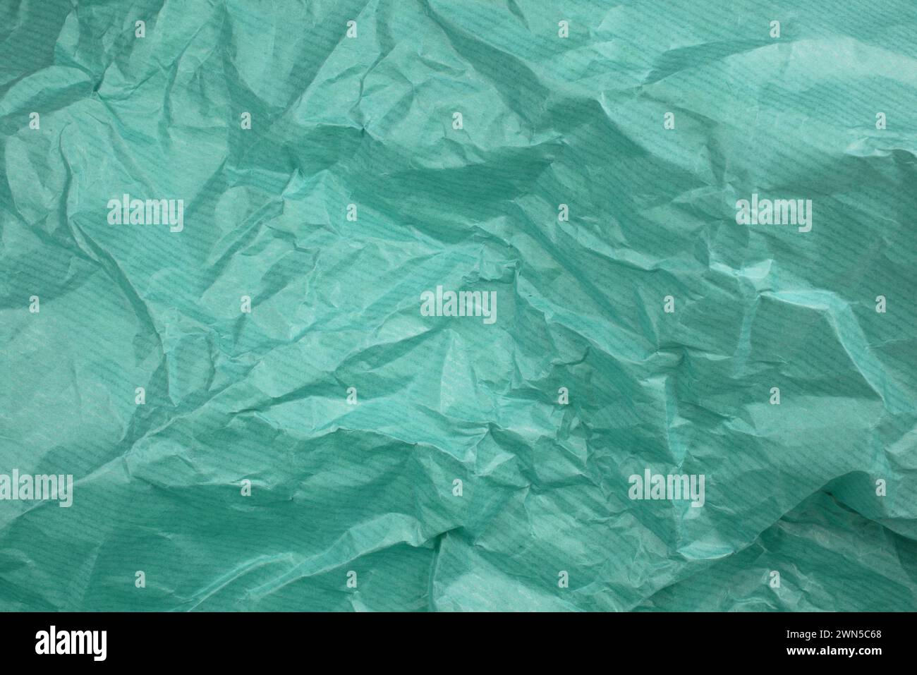 Сrumpled paper texture green. Texture of crumpled paper. Crumpled paper ...