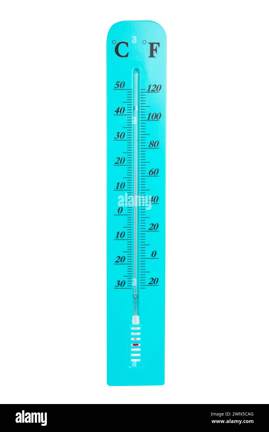 Temperature isolated on white background. with clipping path Stock ...
