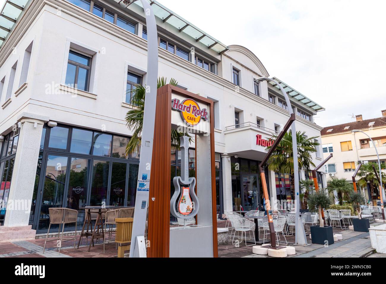 Podgorica, Montenegro - 12 FEB 2024: Hard Rock Cafe located at the ...