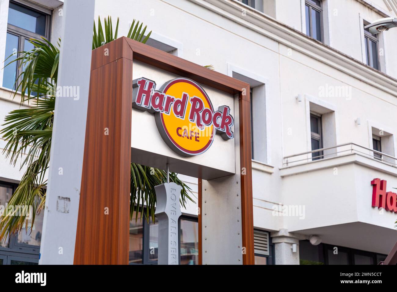 Podgorica, Montenegro - 12 FEB 2024: Hard Rock Cafe located at the ...