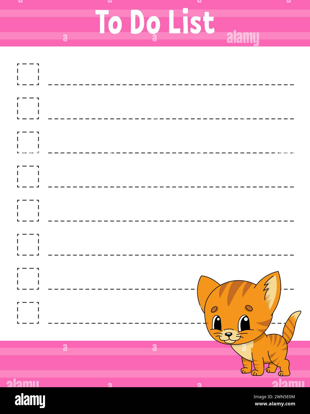 To do list. Printable template. Lined sheet. Handwriting paper. For ...