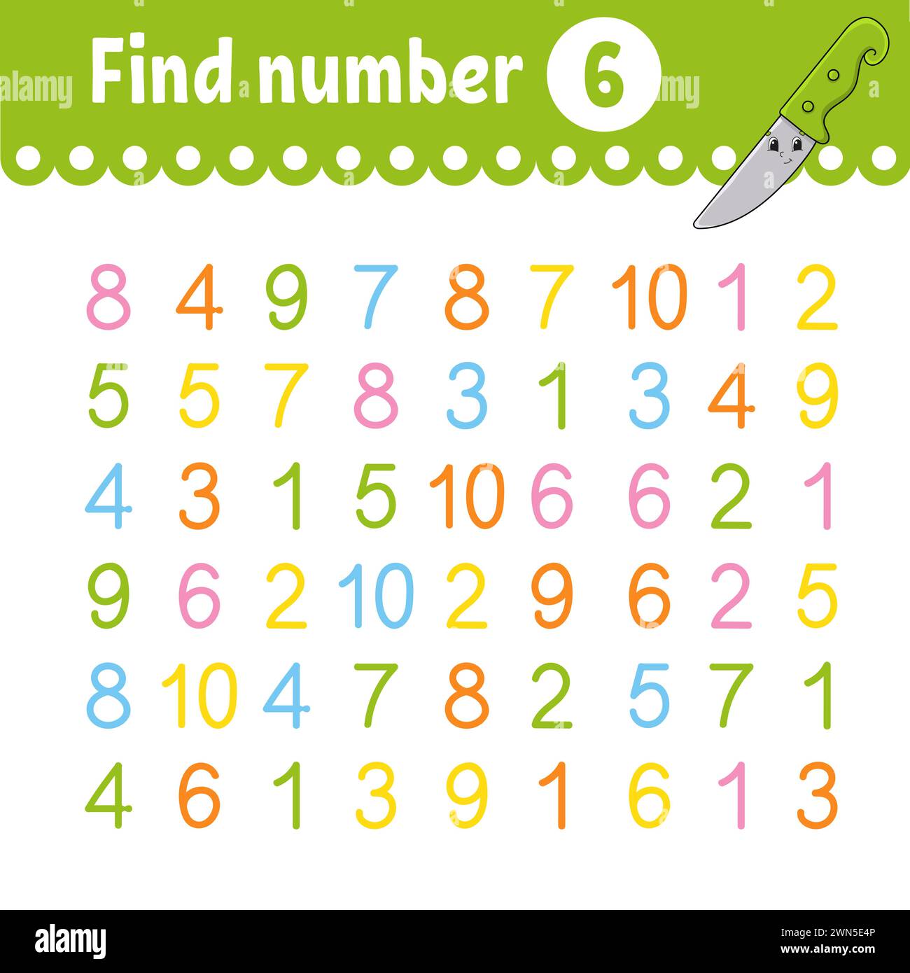Find number. Education developing worksheet. Activity page with ...