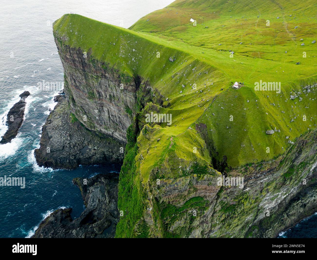 The beautiful scenery of Kalsoy island, Faroe islands Stock Photo - Alamy