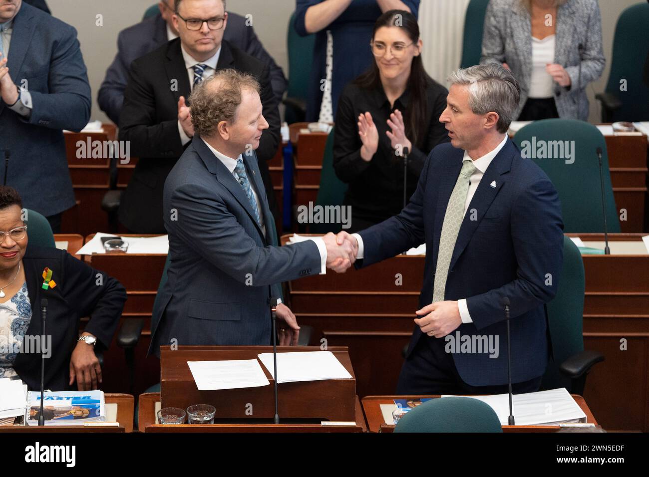 Halifax, Canada. 29th Feb, 2024. Finance and Treasury Board Minister ...