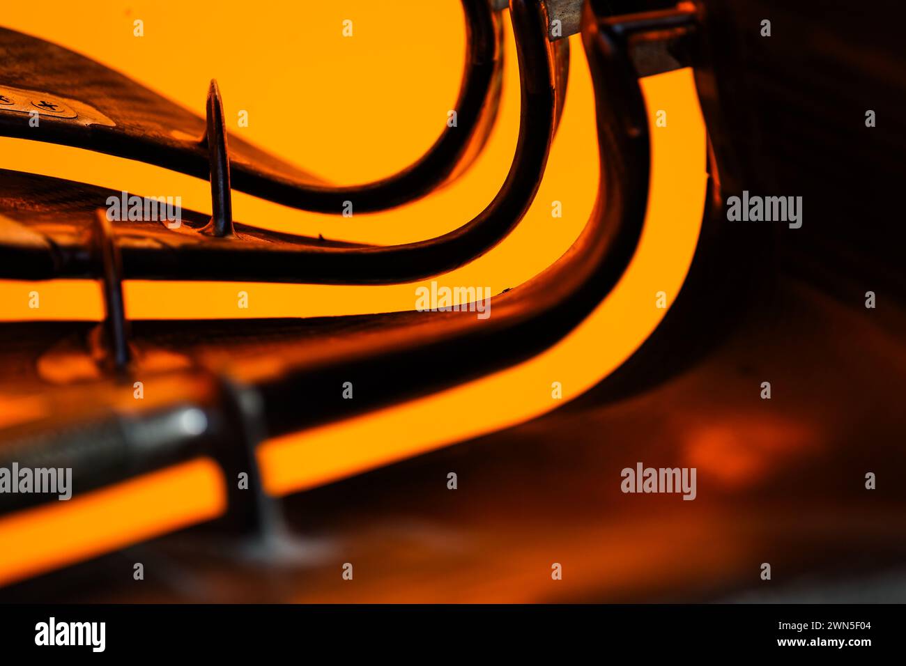 McLaren F1 Team MCL38, mechanical detail of front wing during the ...