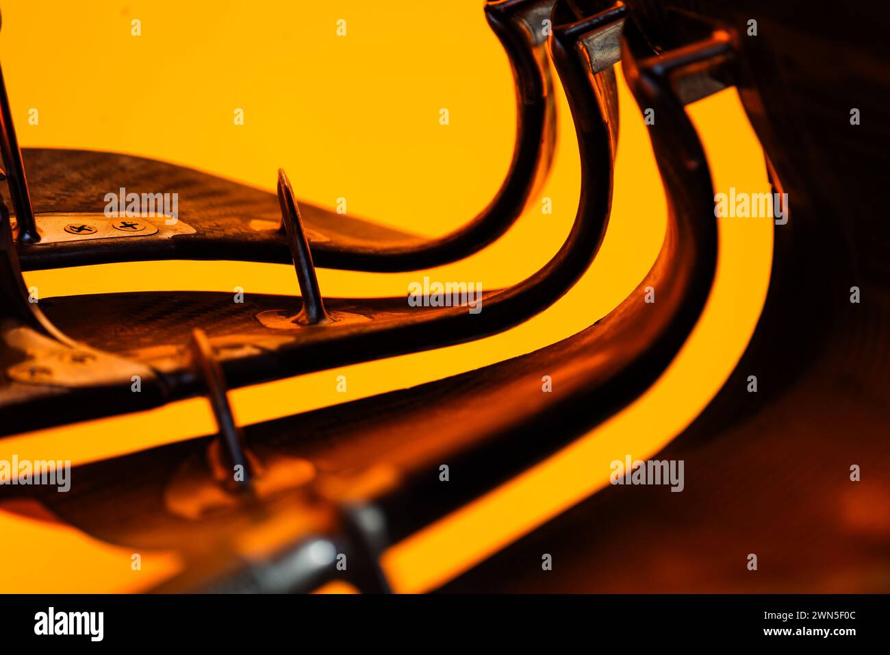 McLaren F1 Team MCL38, mechanical detail of front wing during the ...