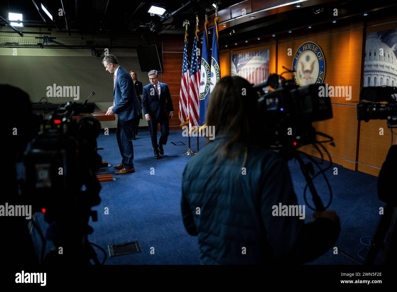 Washington, USA. 29th Feb, 2024. Speaker of the House Mike Johnson (R ...