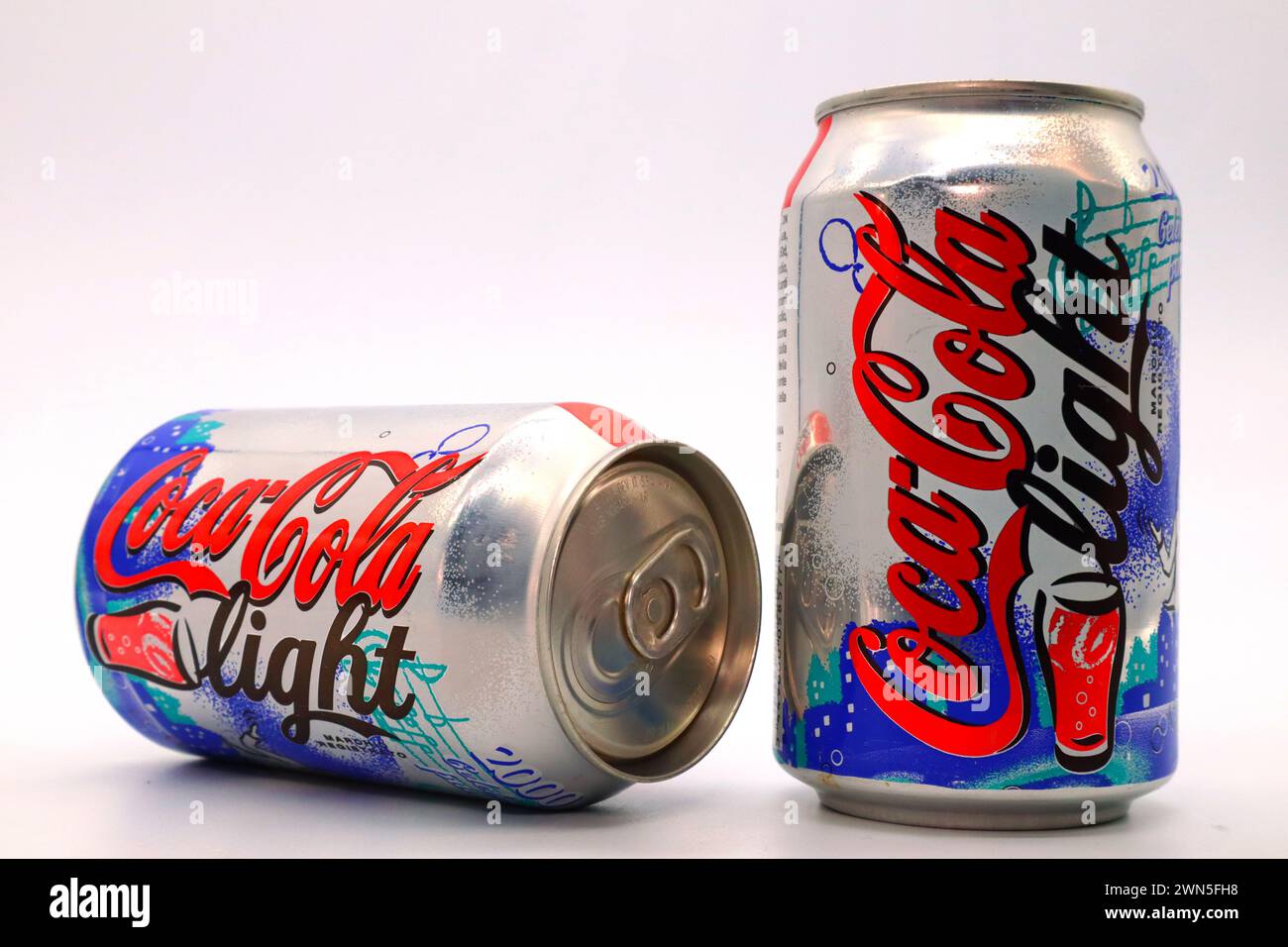 Coca-Cola Light cans Stock Photo - Alamy