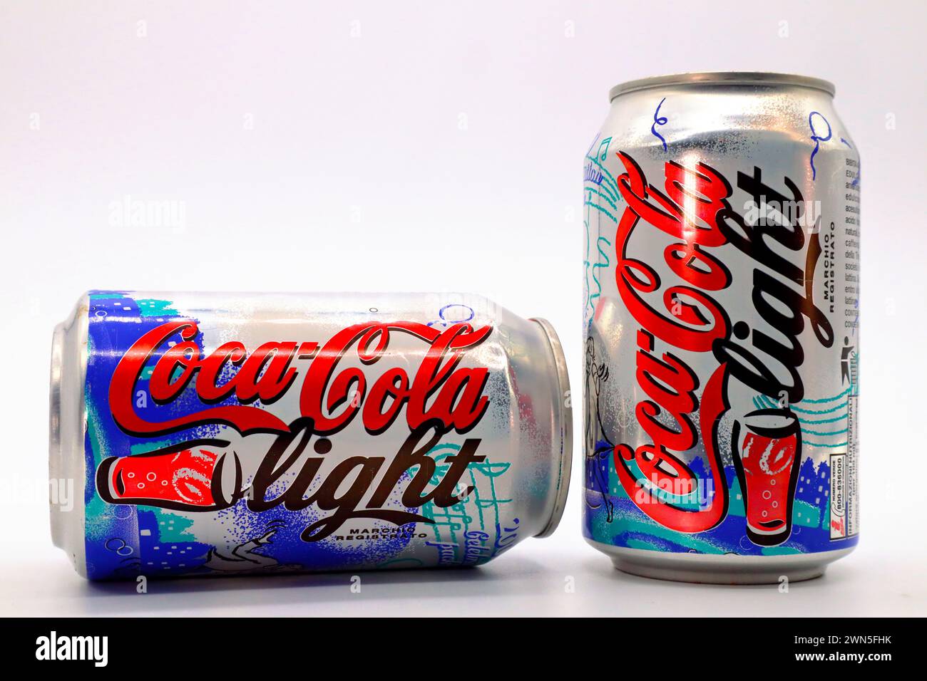 Coca-Cola Light cans Stock Photo - Alamy