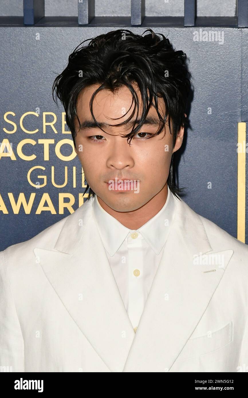 Dallas Liu attends the 30th Annual Screen Actors Guild Awards at Shrine ...