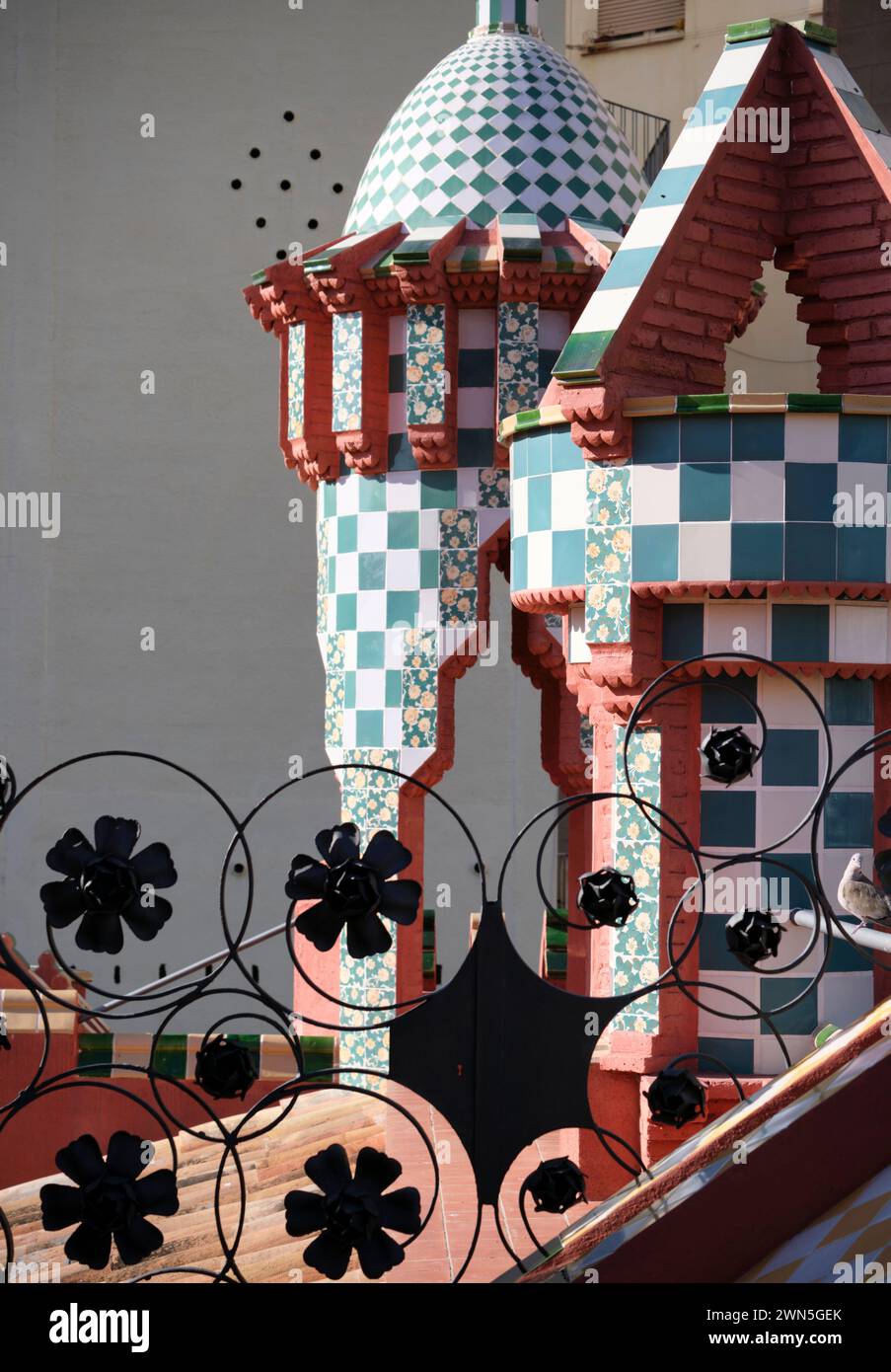 Casa Vicens is the first masterpiece of Antoni Gaudí Stock Photo - Alamy
