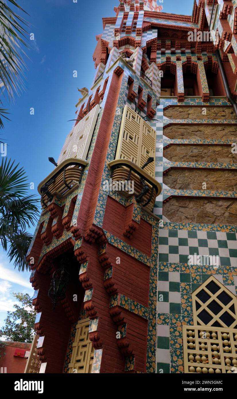 Casa Vicens is the first masterpiece of Antoni Gaudí Stock Photo - Alamy
