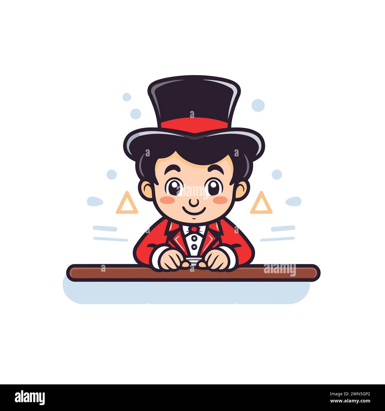 Red magician Stock Vector Images - Alamy