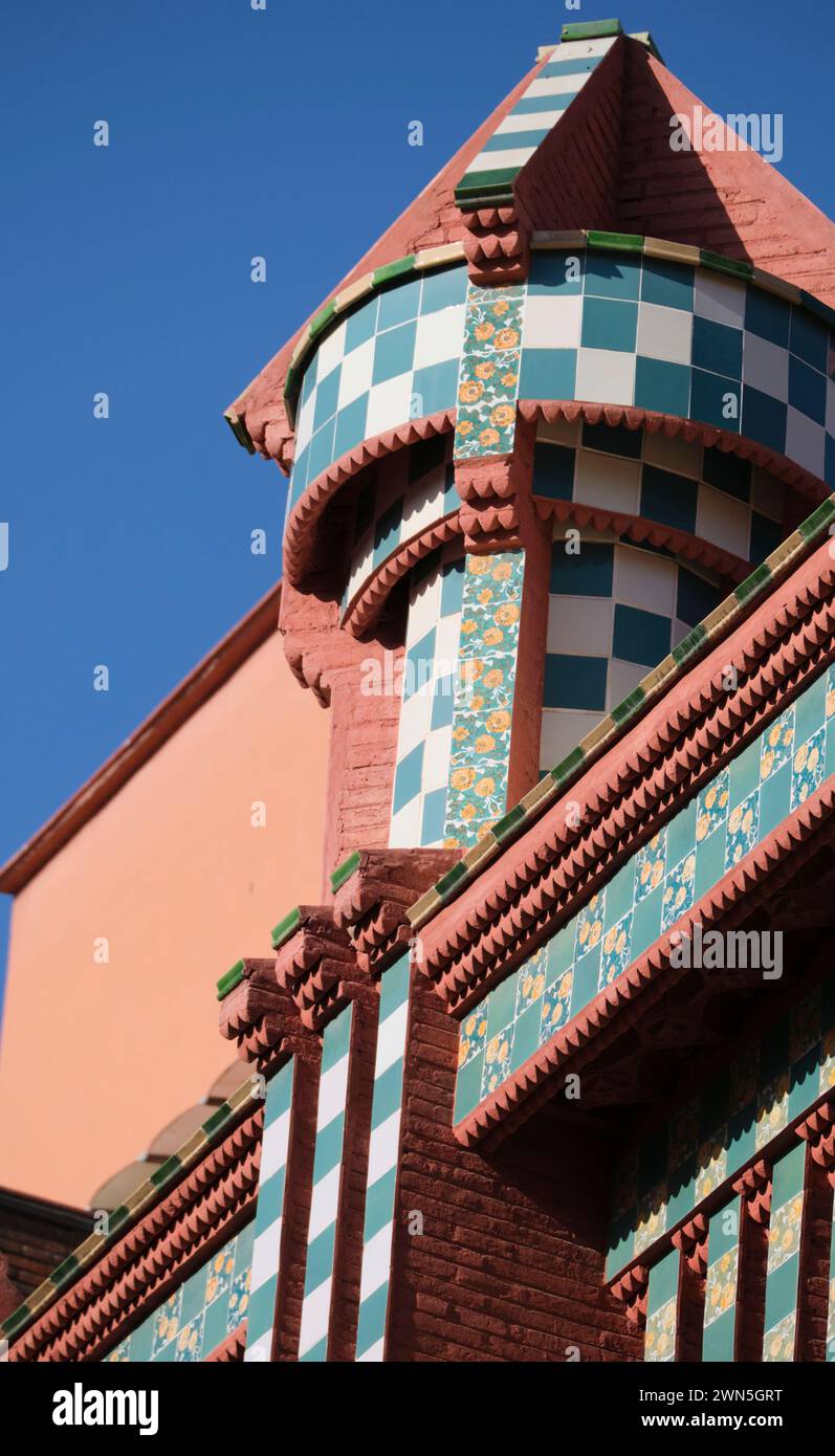 Casa Vicens is the first masterpiece of Antoni Gaudí Stock Photo - Alamy