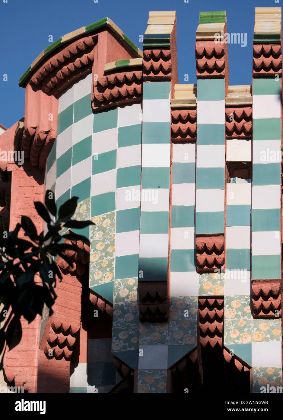Casa Vicens is the first masterpiece of Antoni Gaudí Stock Photo - Alamy