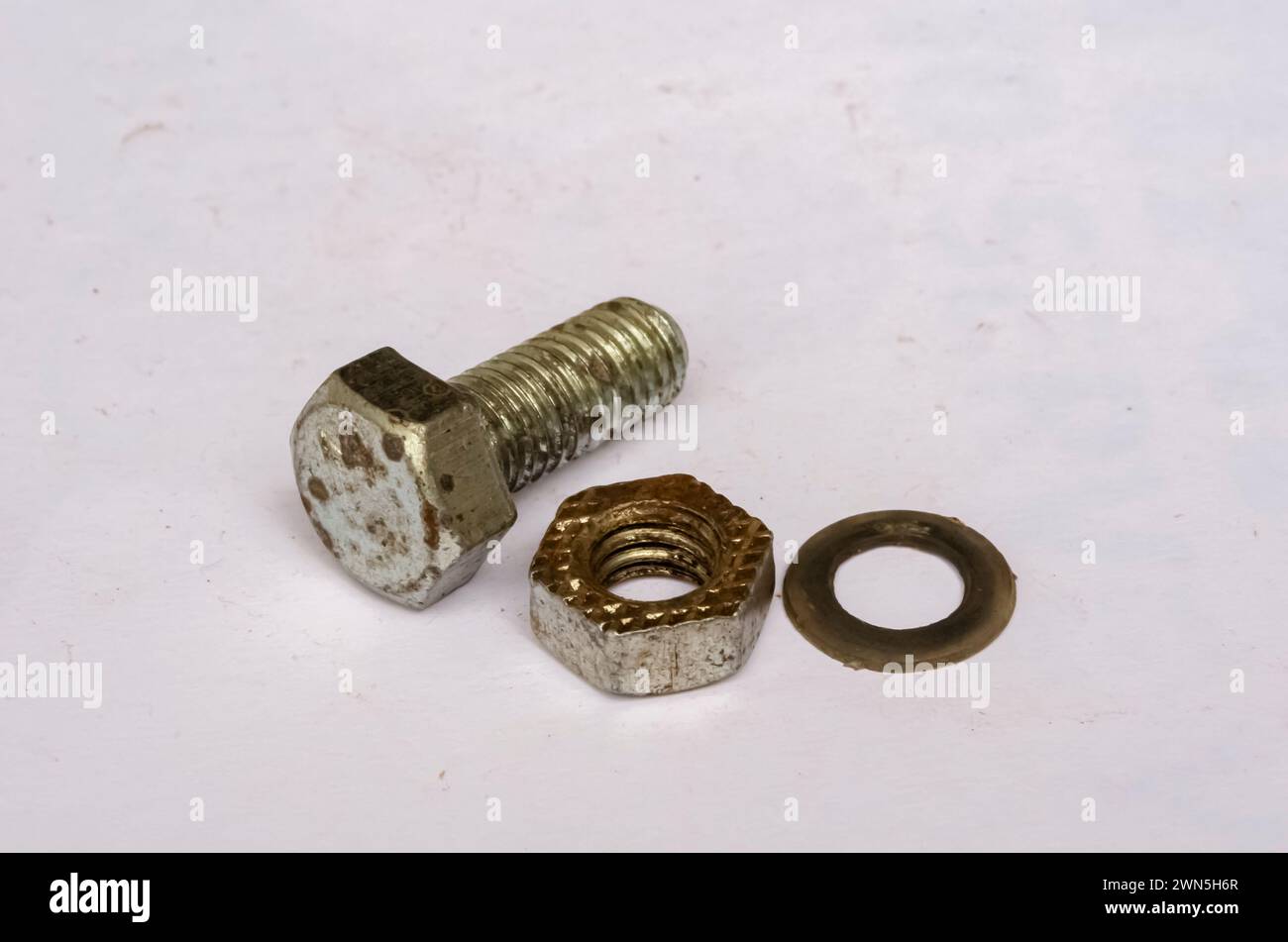 Nut Bolt and Washer Stock Photo - Alamy