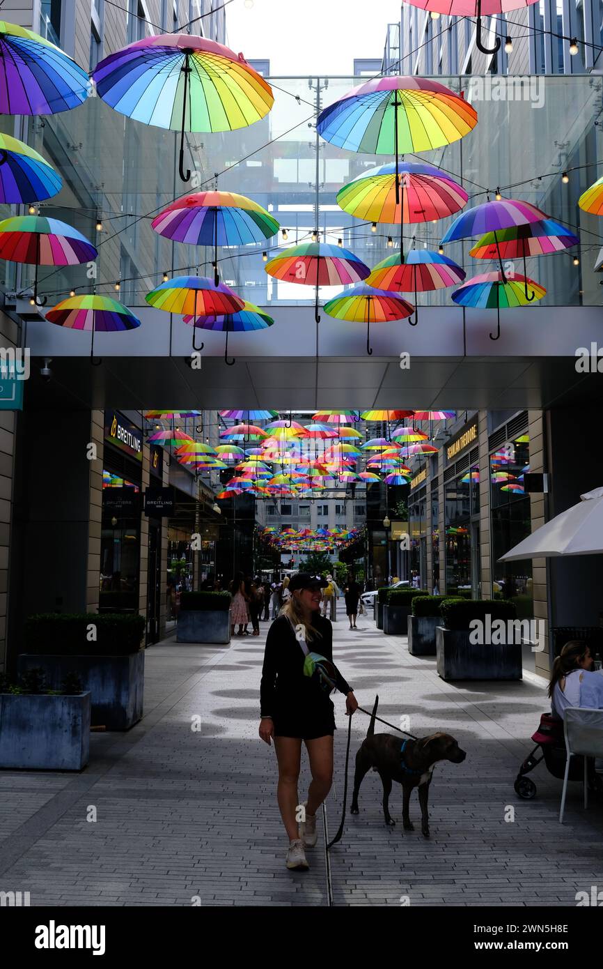 Palmer Alley the main spine through the CityCenter DC decorated with ...