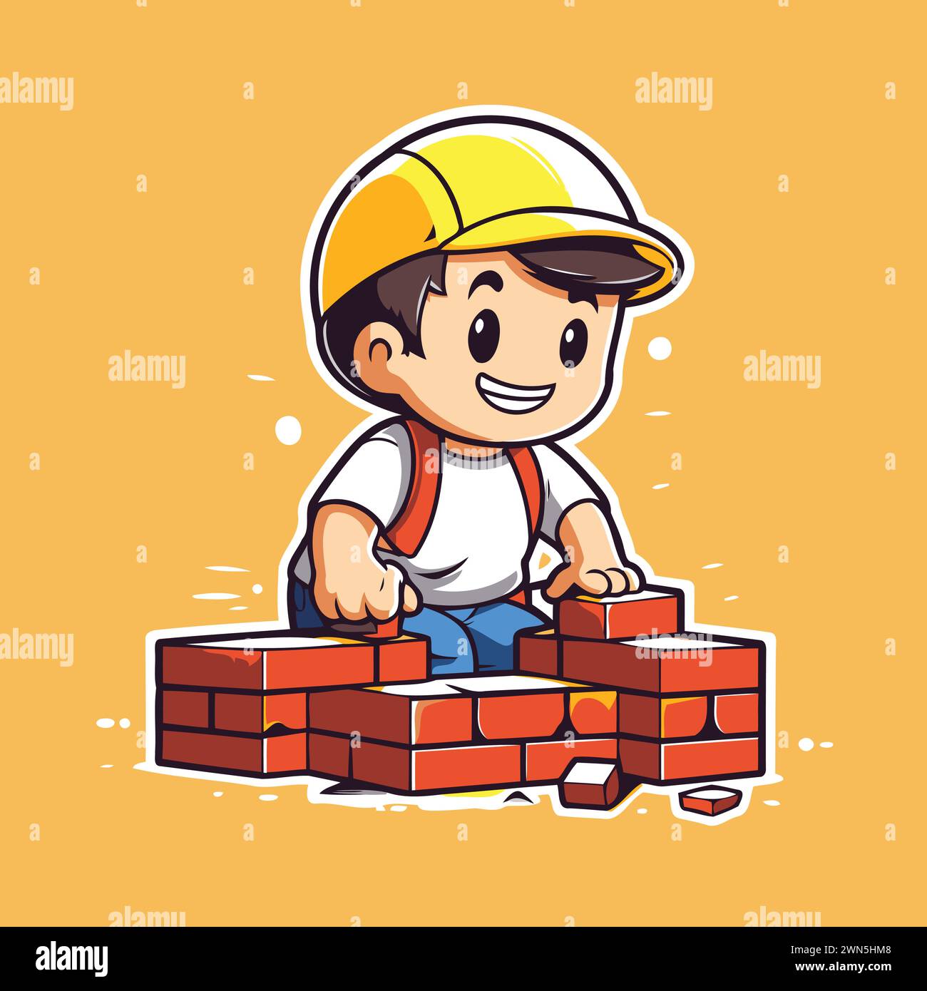 Brickwork buildings Stock Vector Images - Alamy