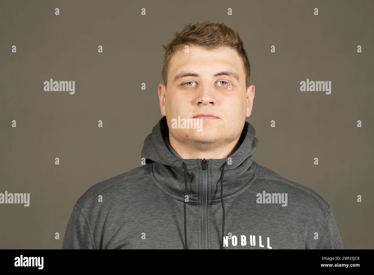 Marshall offensive lineman Ethan Driskell poses for a portrait at the ...