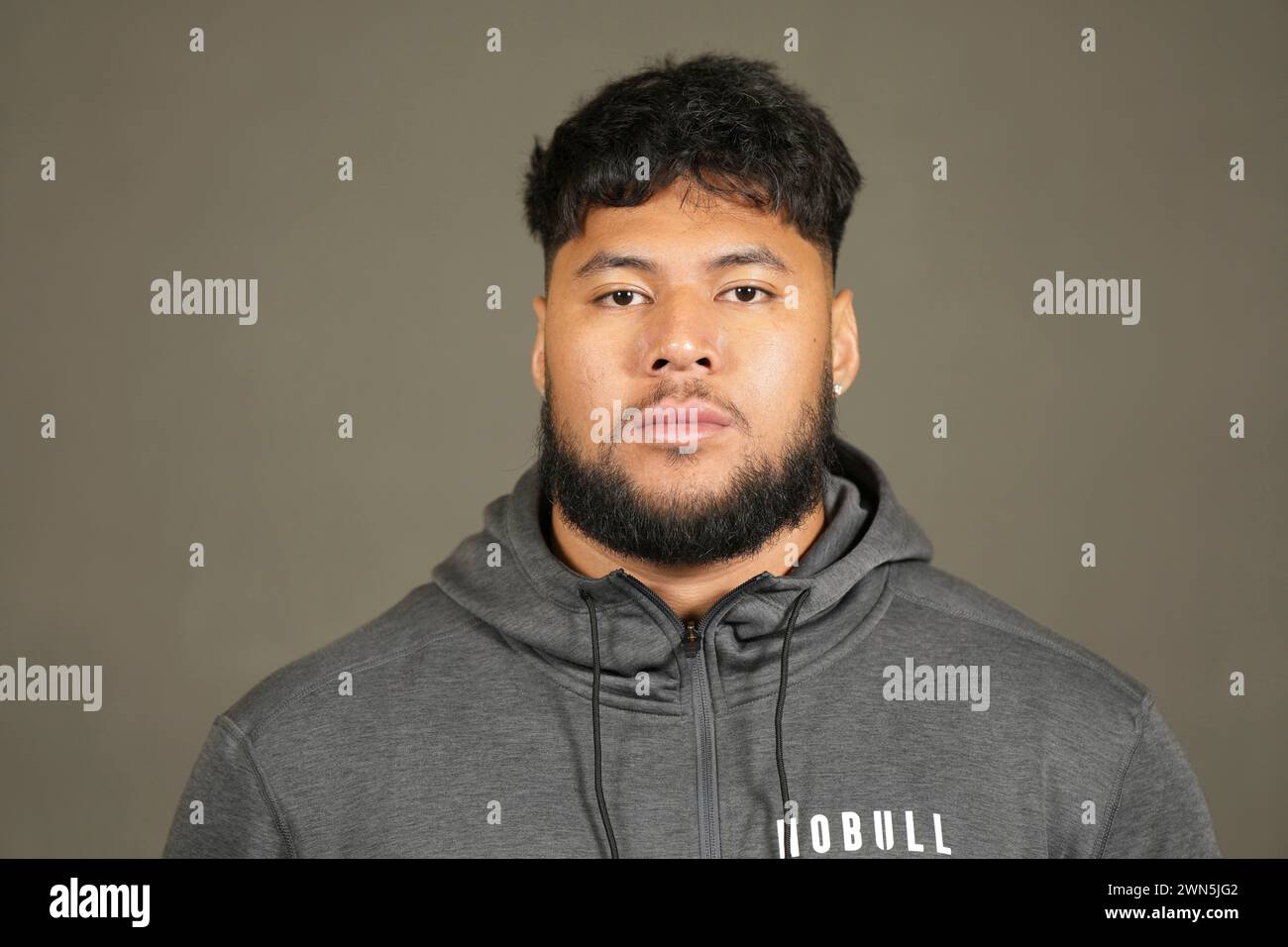 Washington offensive lineman Troy Fautanu poses for a portrait at the ...