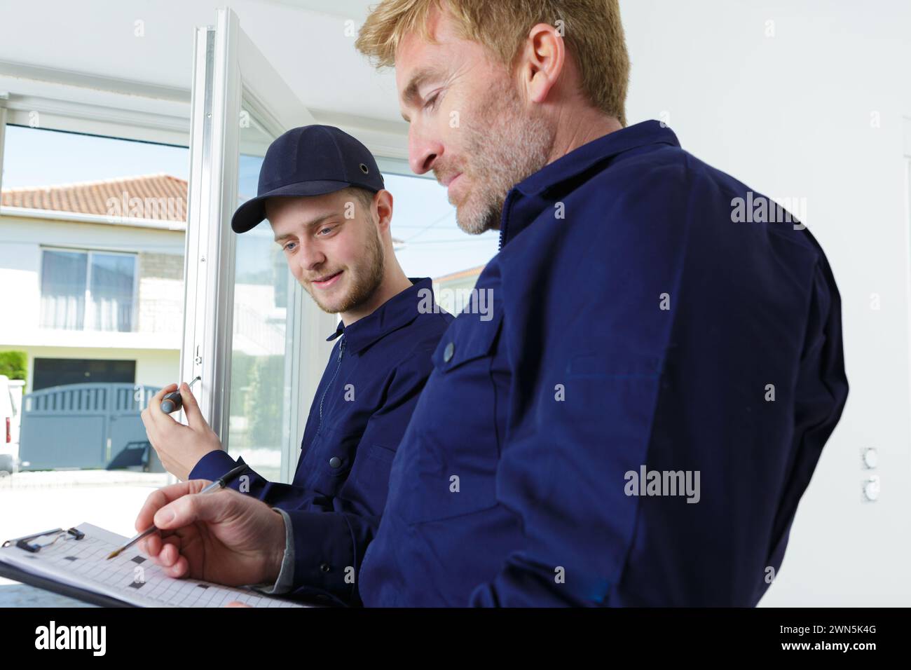 Looking at checklist hi-res stock photography and images - Alamy