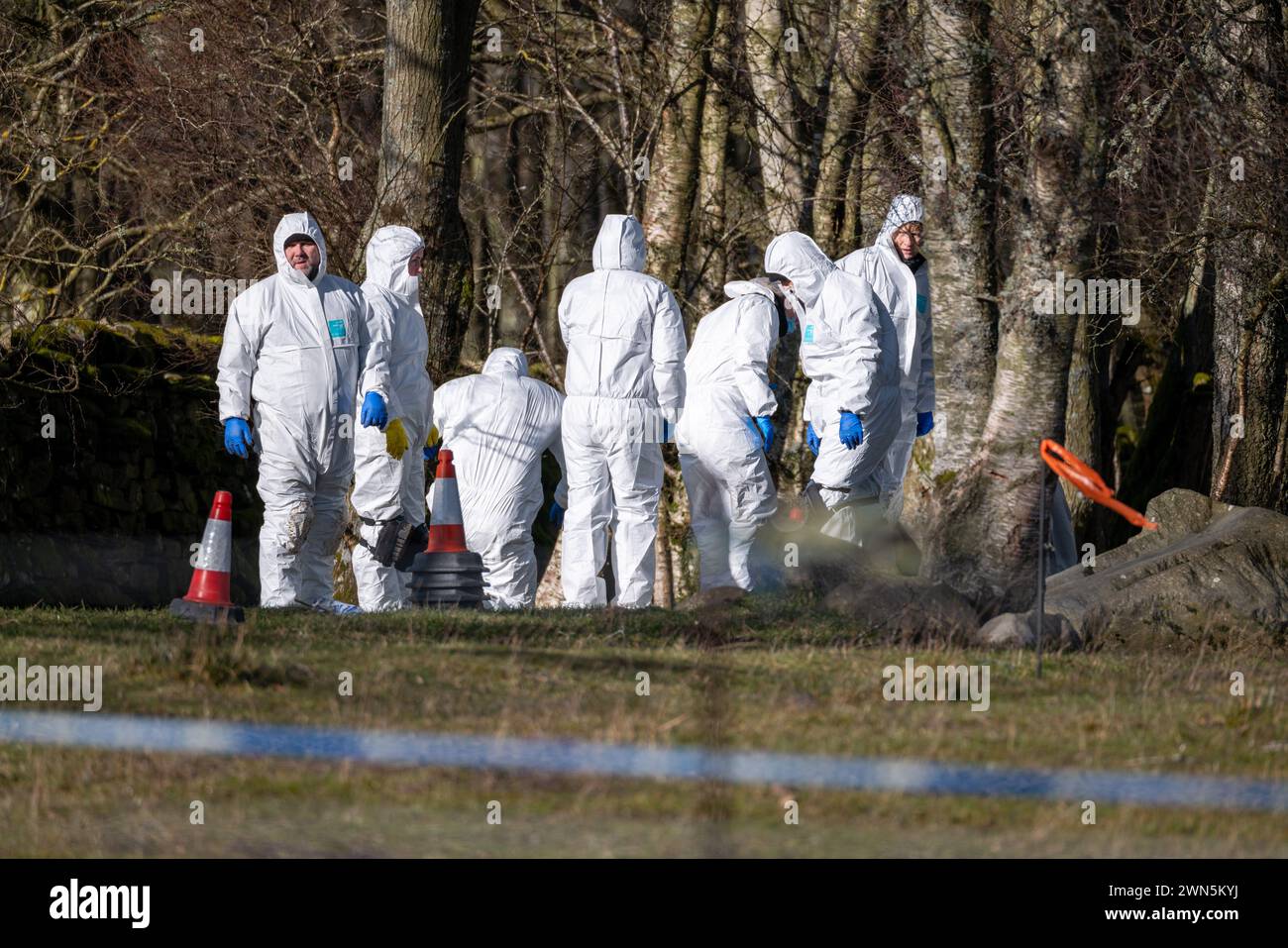 Pitilie, near Aberfeldy, UK. 29th Feb, 2024. This is Police Scotland ...