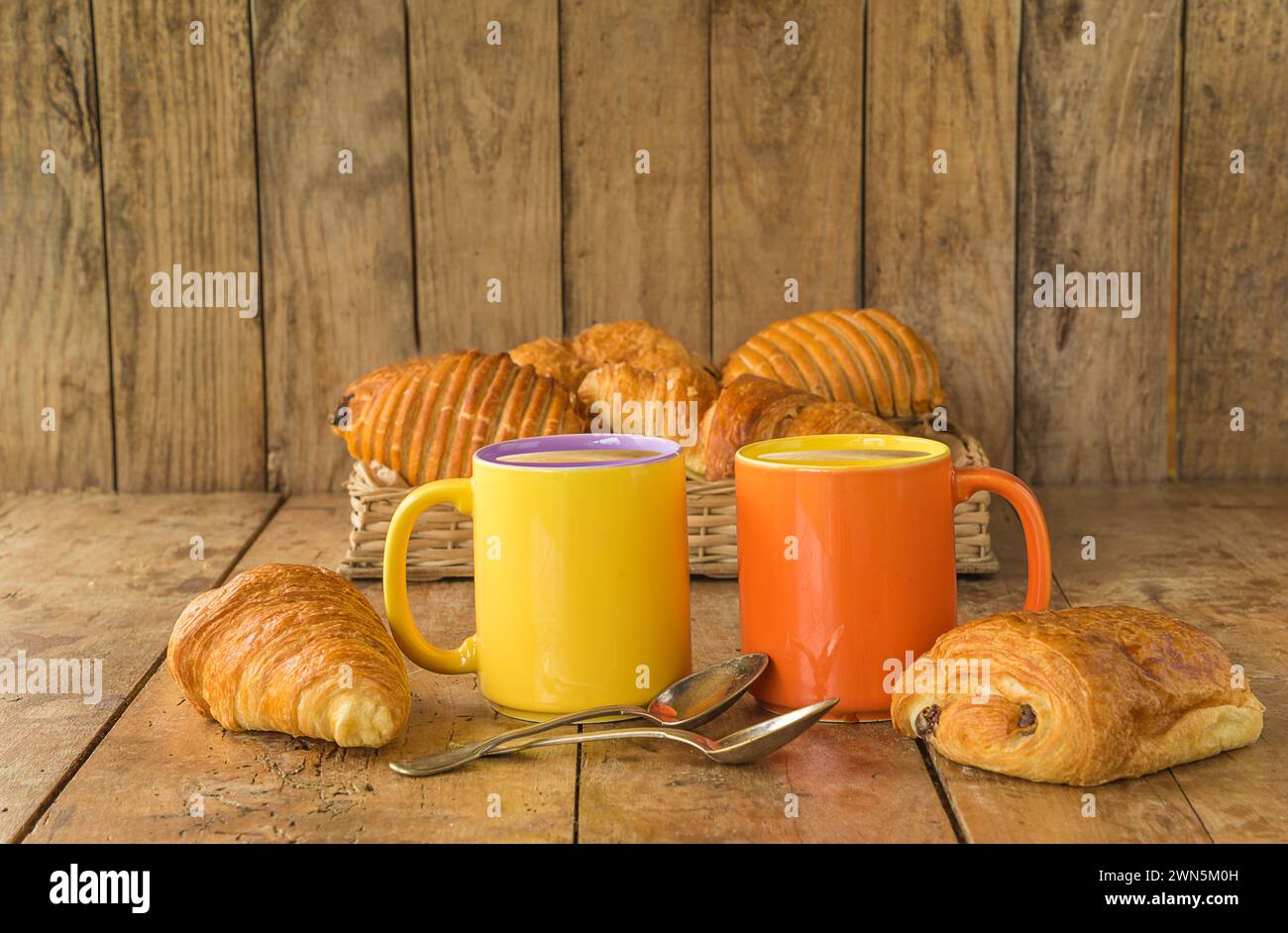 Traditional french breakfast Stock Photo - Alamy