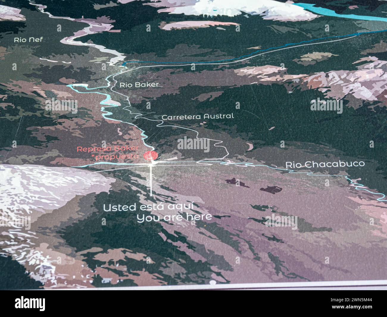 Baker river patagonia dam hi-res stock photography and images - Alamy