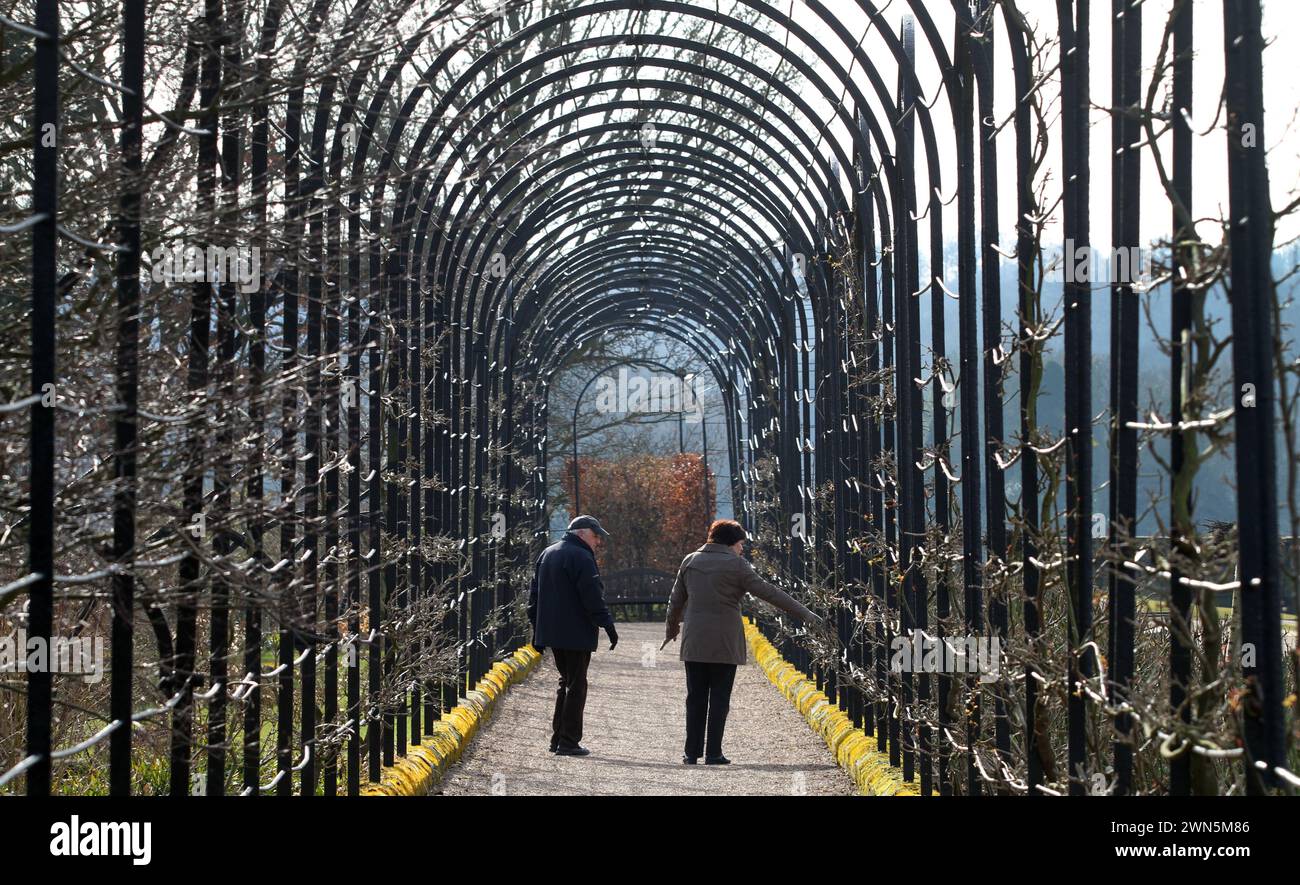 28/02/13 ..The gardens yesterday,..Trentham Hall in the spring sunshine ...