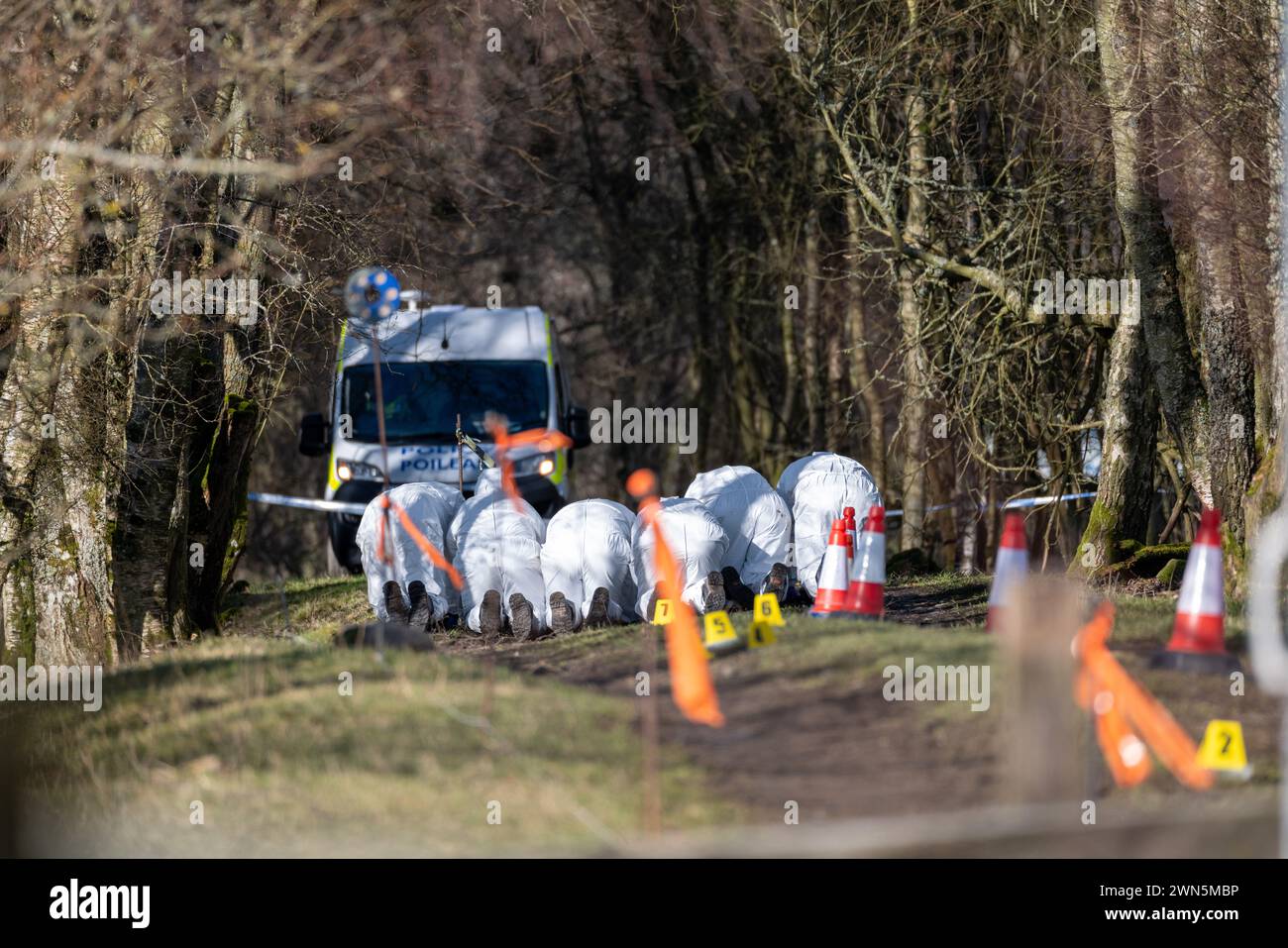 Pitilie, near Aberfeldy, UK. 29th Feb, 2024. This is Police Scotland ...