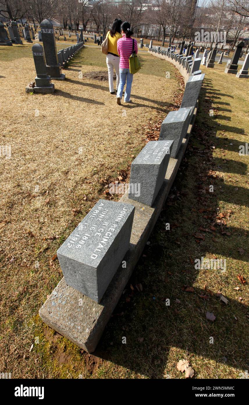 25/03/2012...Tourists pay their respects at the ship shaped Titanic ...