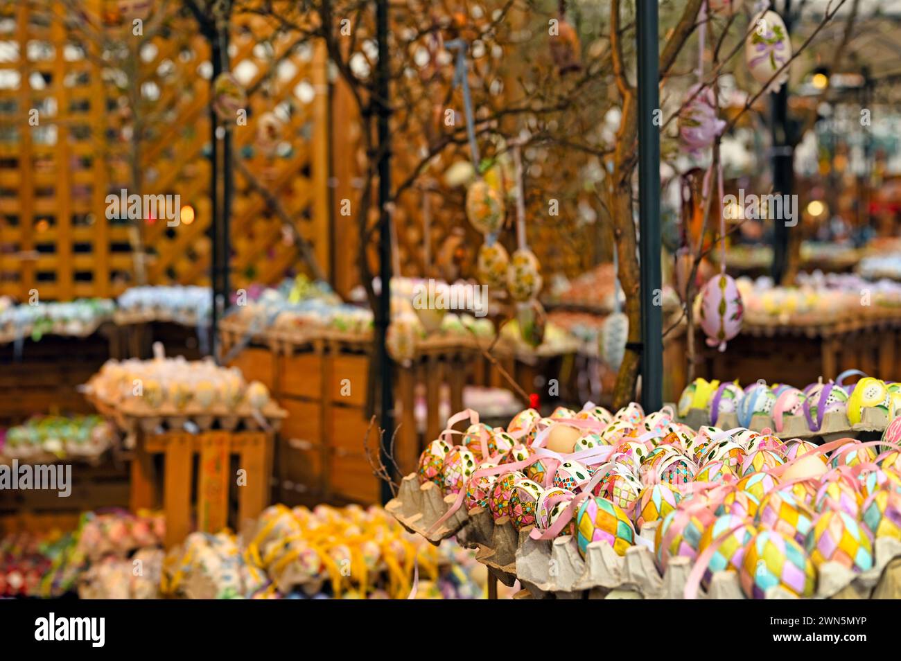 Easter holiday market vienna hi-res stock photography and images - Alamy