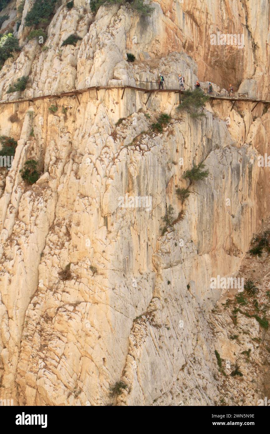 09/10/11 A group make their way round the most dangerous path in the ...