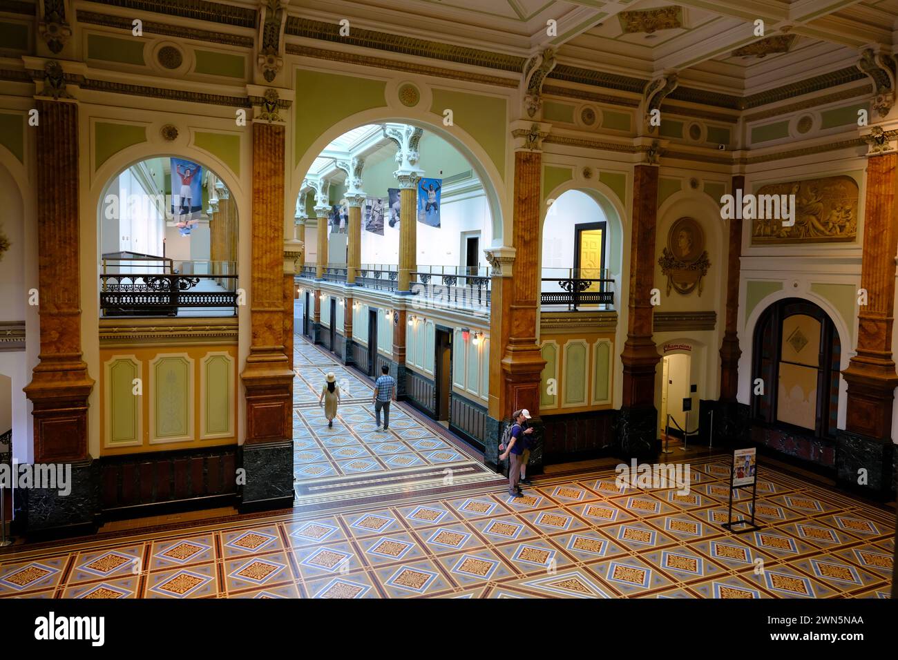 The interior view of the Great Hall of National Portrait Gallery ...