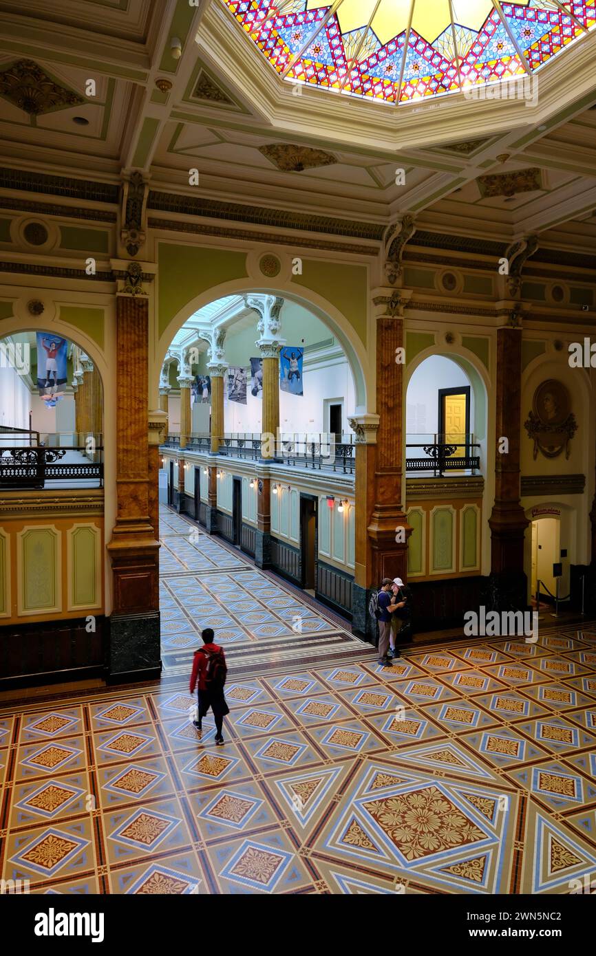 The interior view of the Great Hall of National Portrait Gallery ...