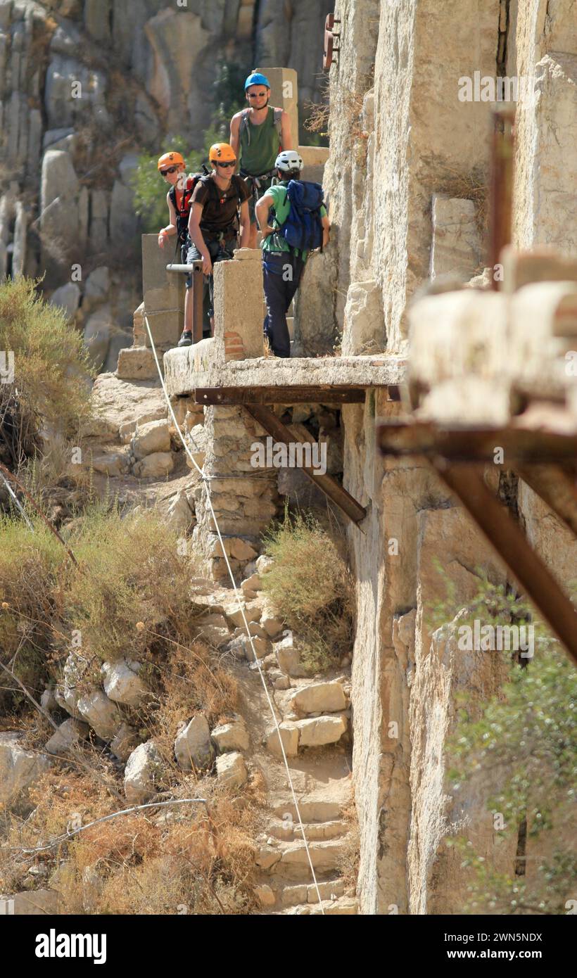 09/10/11 A group make their way round the most dangerous path in the ...