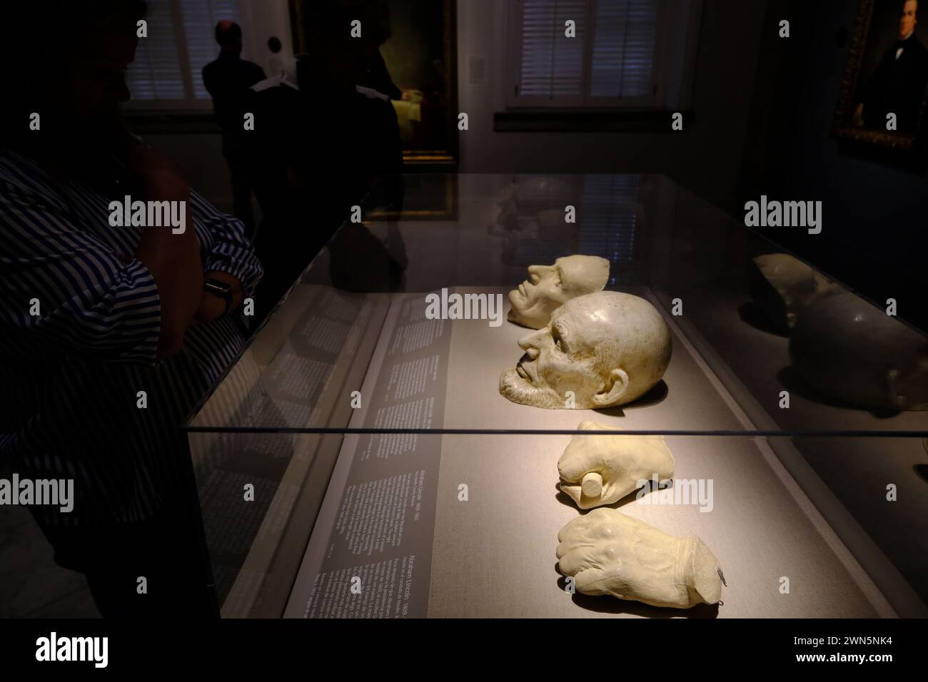 The 1917 plaster life mask of Abraham Lincoln made from a 1860 original ...