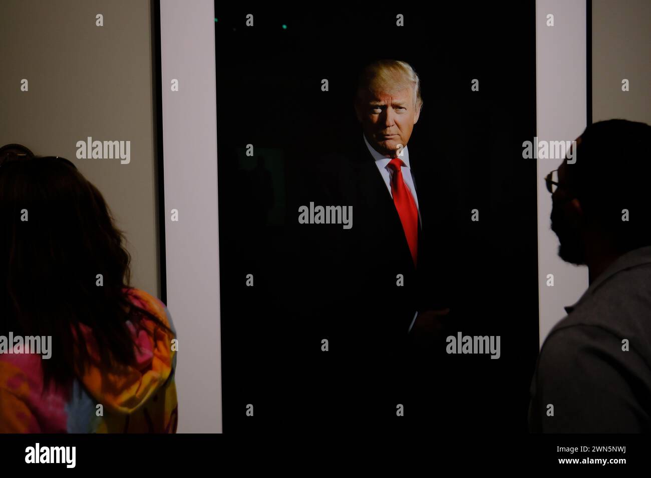 Donald J.Trump's portrait display in "America's Presidents" exhibition ...