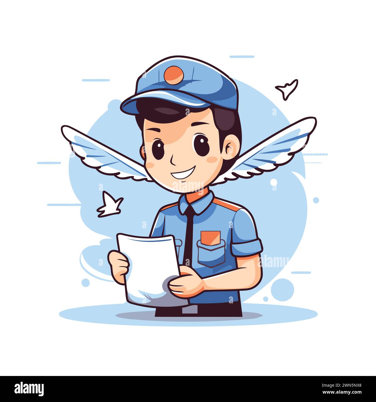 Blue uniform Stock Vector Images - Alamy