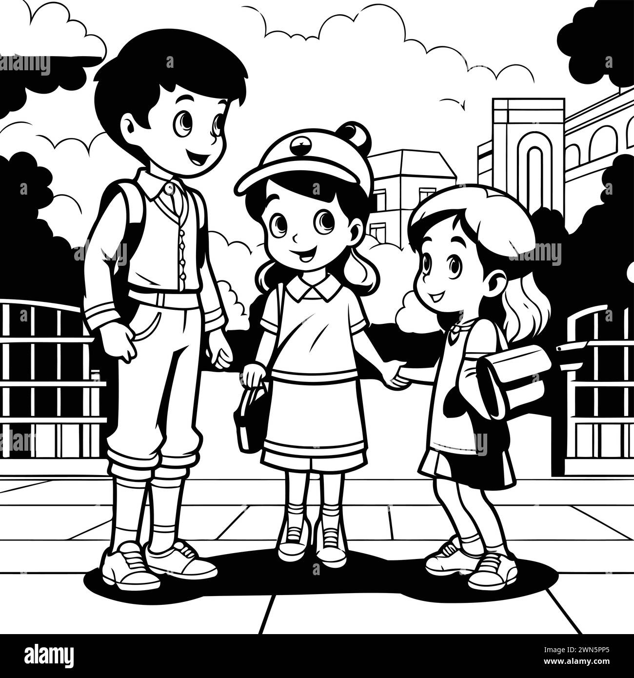 Schoolchild vector vectors Stock Vector Images - Alamy