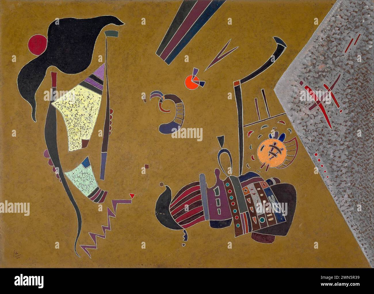 Kandinsky Wassily - Le petit rond rouge (1944 Stock Photo - Alamy